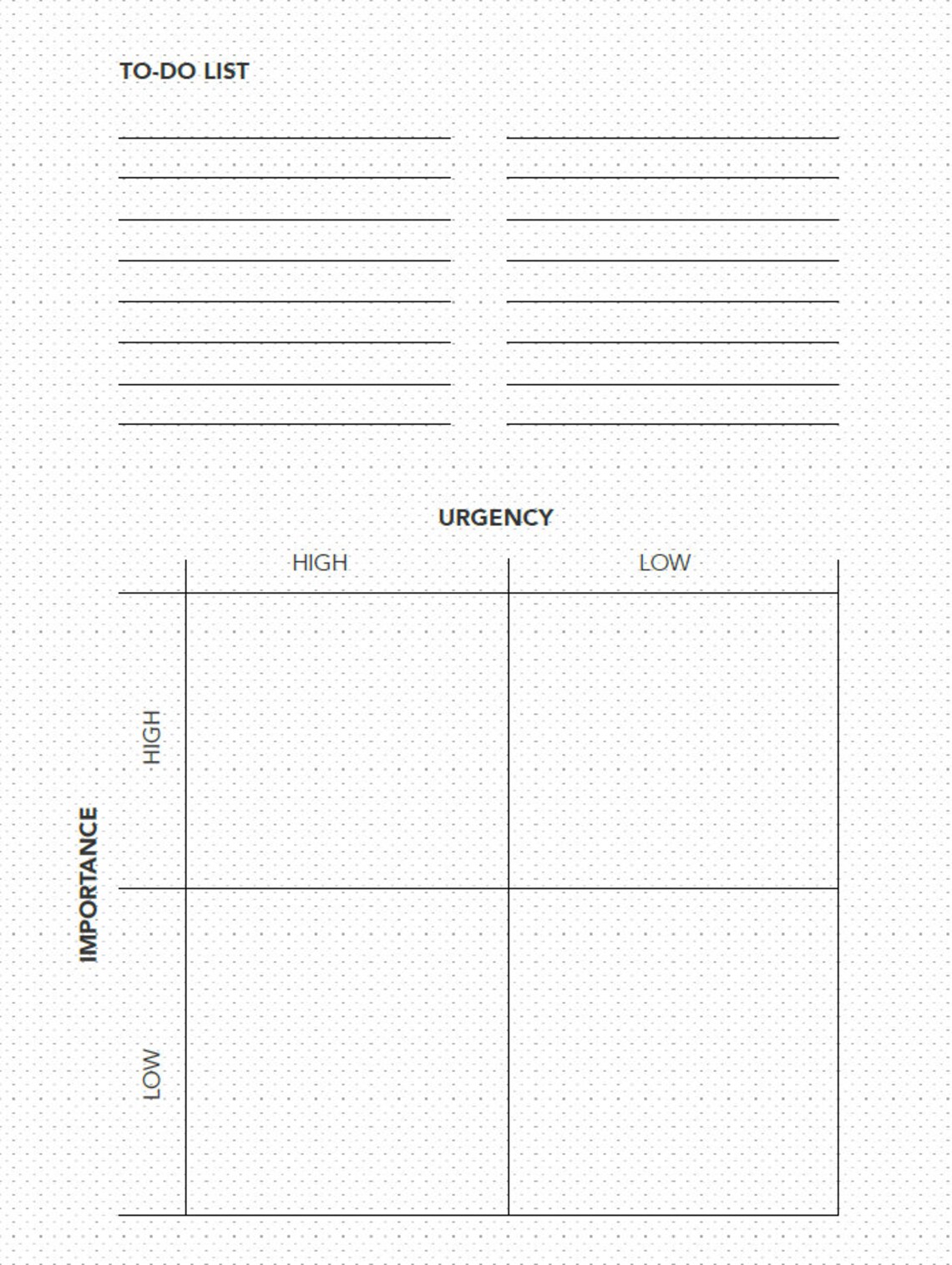 Daily to Do List Priority Planner, Printable for Ipad, Digital to Do ...