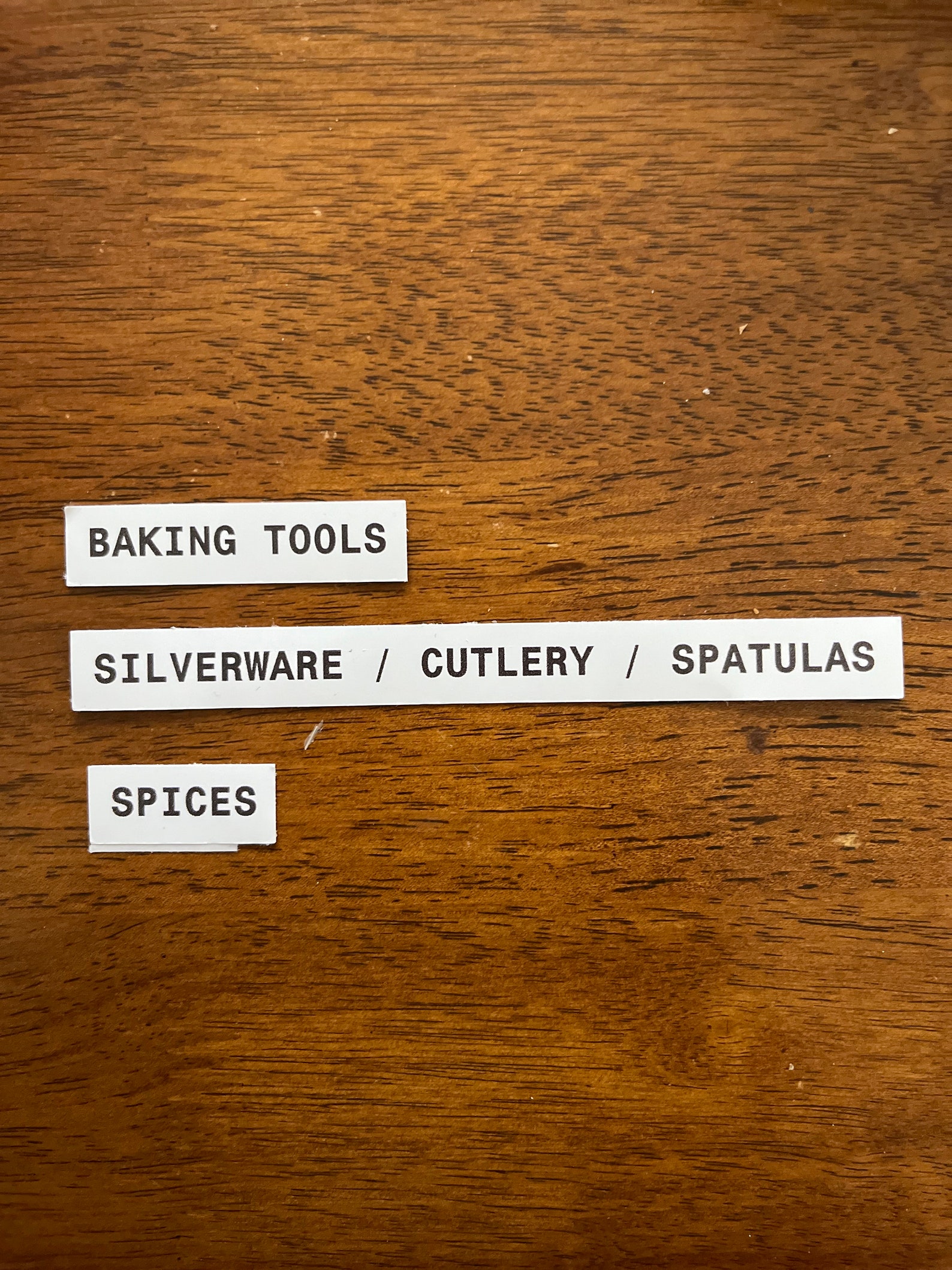 Organization Labels, Kitchen Organization, Minimalist Custom Labels ...