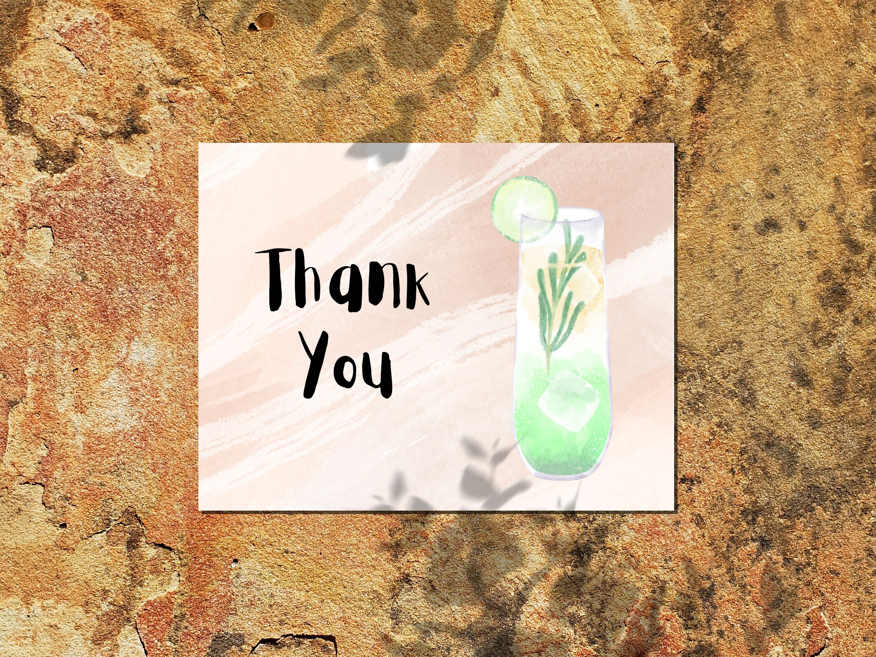 Summer Drinks Thank You Cards / Thank Yous With A2 Envelopes / Set of ...