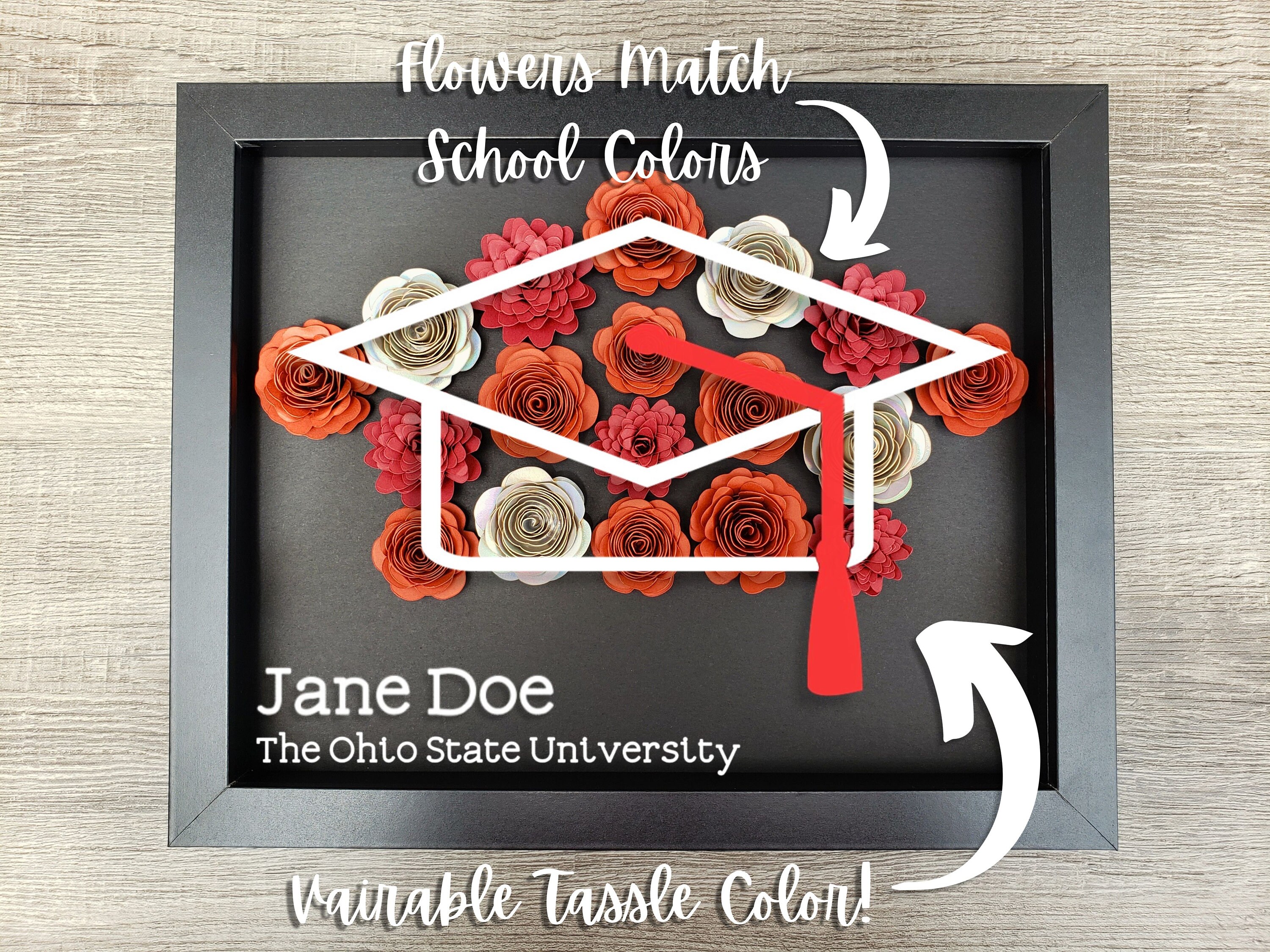 Graduation Hat Memory Shadow Box / Doctoral Tam Design Available ...