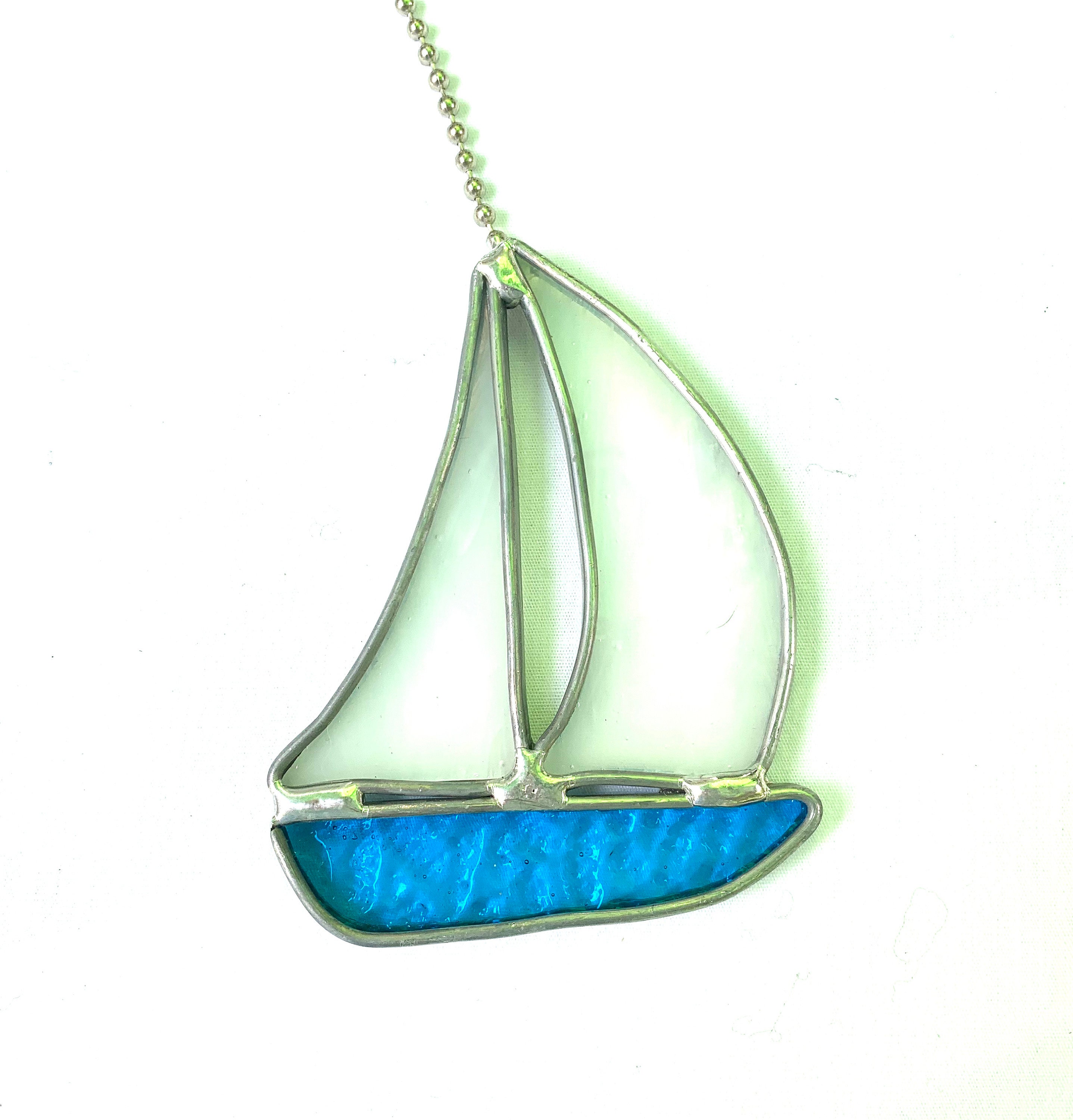 Stained Glass Sailboat Ceiling Fan Pull - Etsy