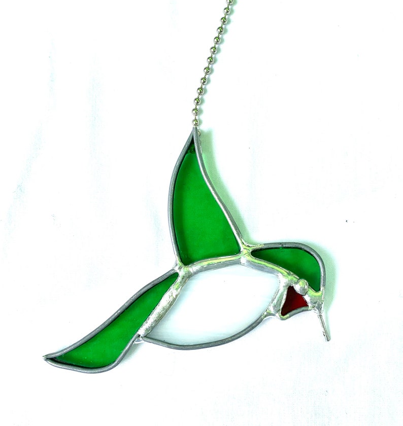 Stained Glass Hummingbird Ceiling Fan Pull - Etsy