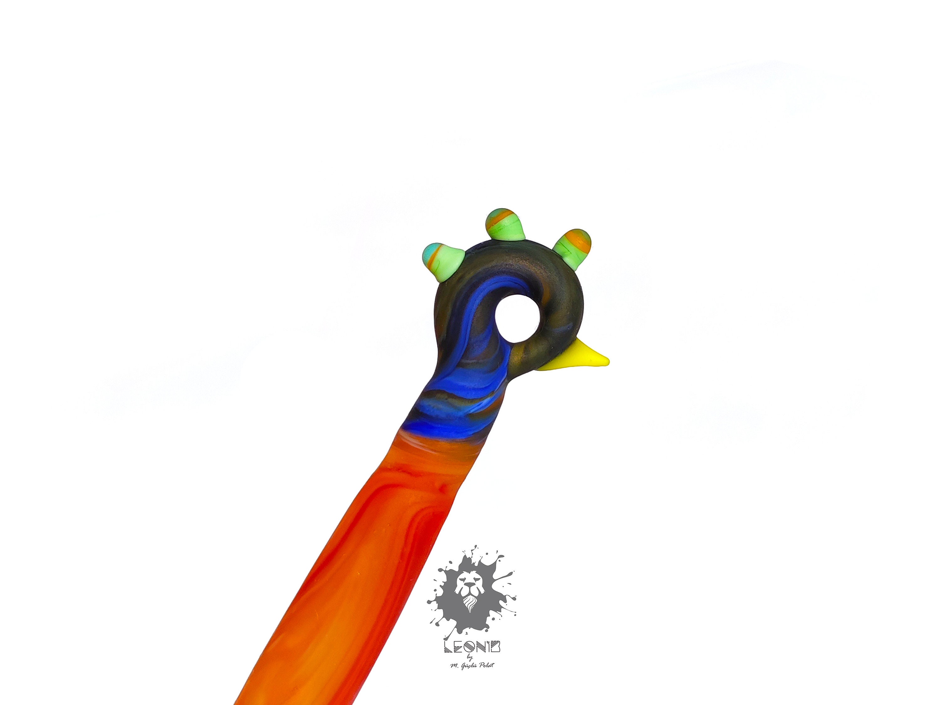 Glass Dip Pen , Abstract Bird , Pen Holder , Writing Pen - Etsy