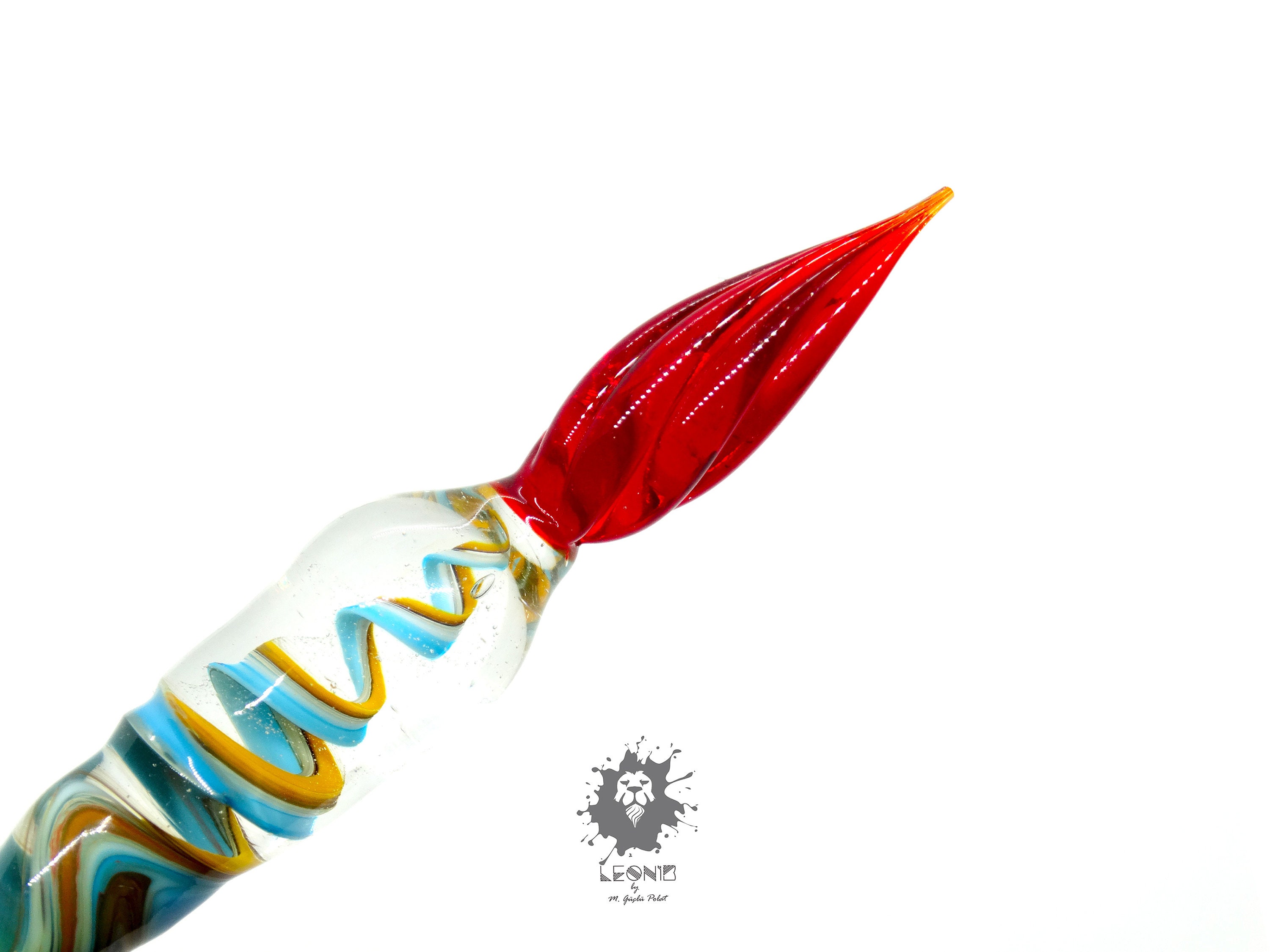 Glass Dip Pen Murano Glass Signature Pen Pen For Writer Etsy