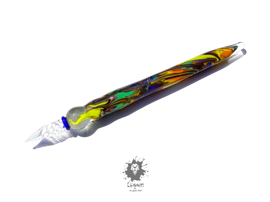 Glass Dip Pen , Colorful , African Style , Primitive Art , African ...