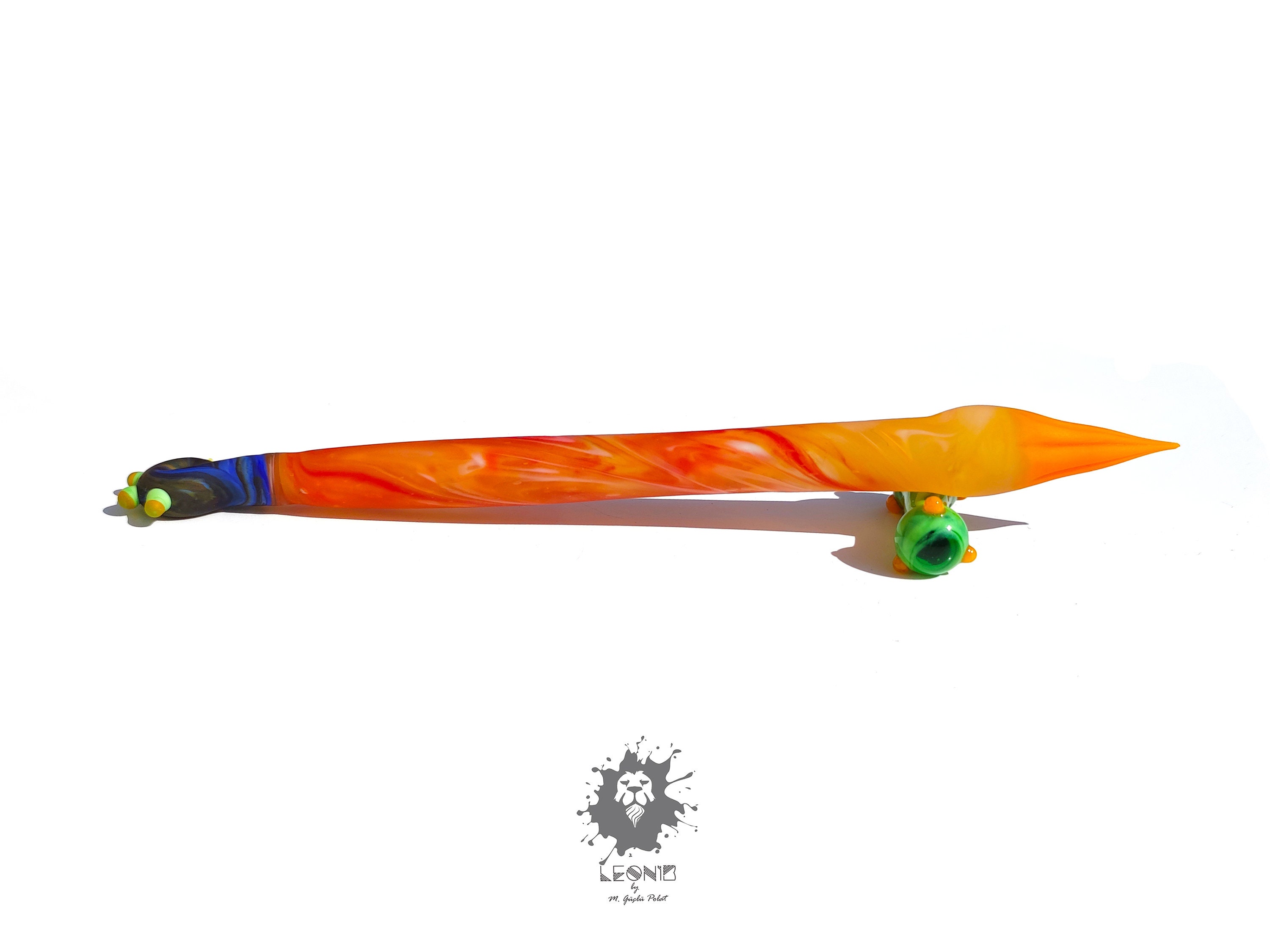 Glass Dip Pen , Abstract Bird , Pen Holder , Writing Pen - Etsy