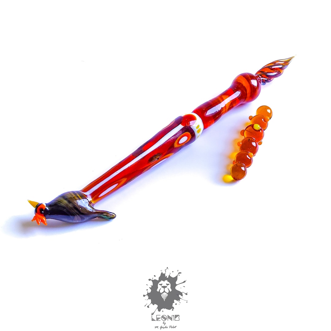 Glass Dip Pen, Murano Glass, Writing Instruments, Functional Art ...