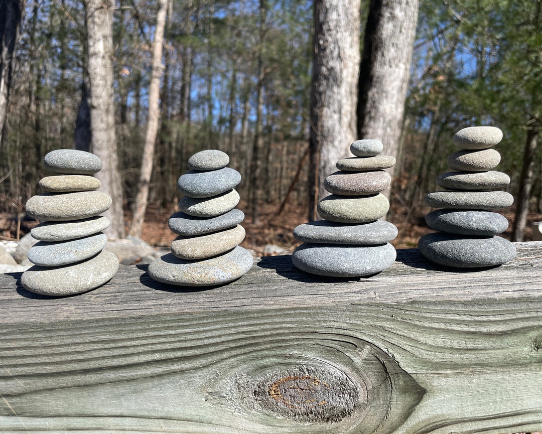 Stackable Stone Cairn. Large Zen Stone Balancing Puzzle Game for ...