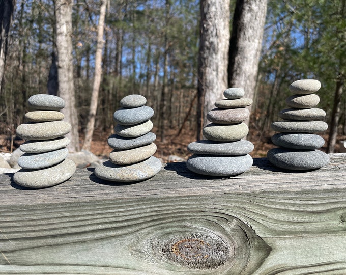 Stackable Stone Cairn. Large Zen Stone Balancing Puzzle Game for ...