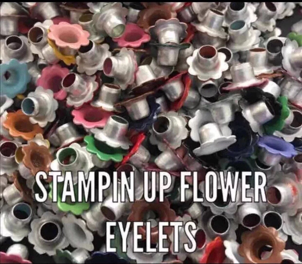Flower Shaped 3/16 Eyelets by Stampin' up Mixed or - Etsy
