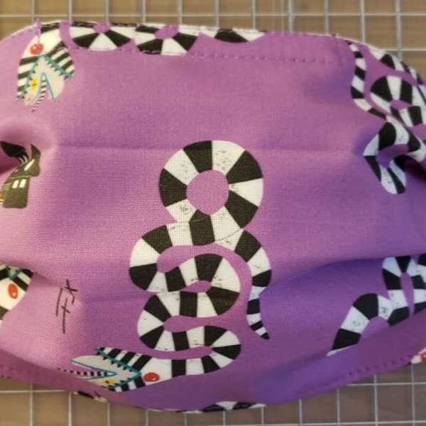 Beetlejuice Face Mask - Etsy