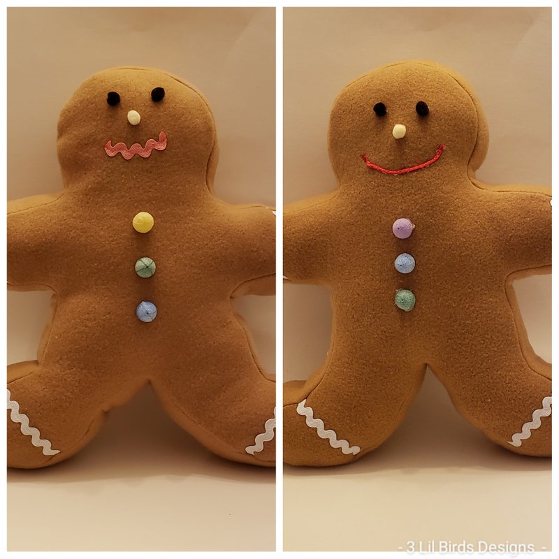 Gingerbread Man Pillow - Etsy