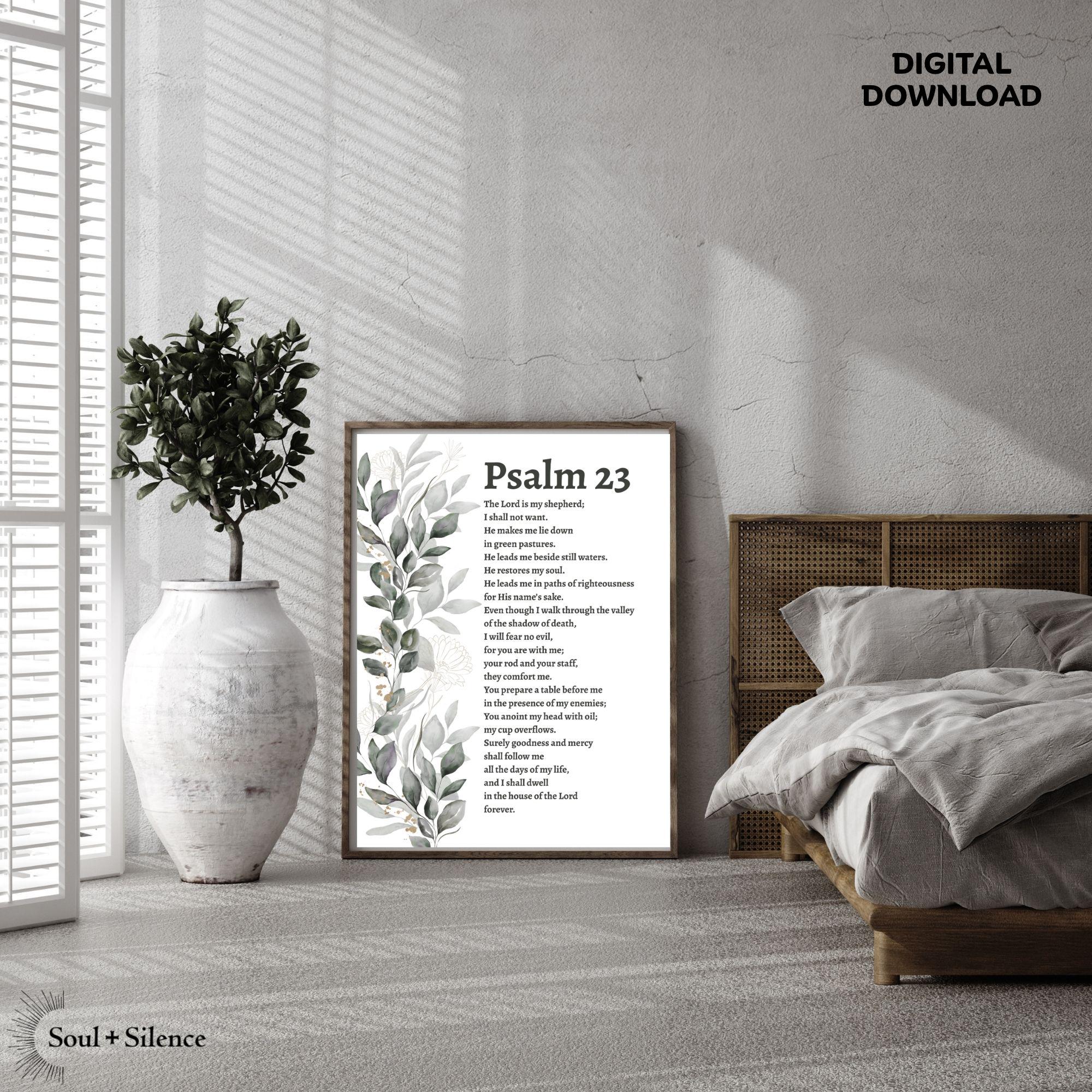 Psalm 23 Printable ESV | Printable Bible Verses | Christian Printable ...