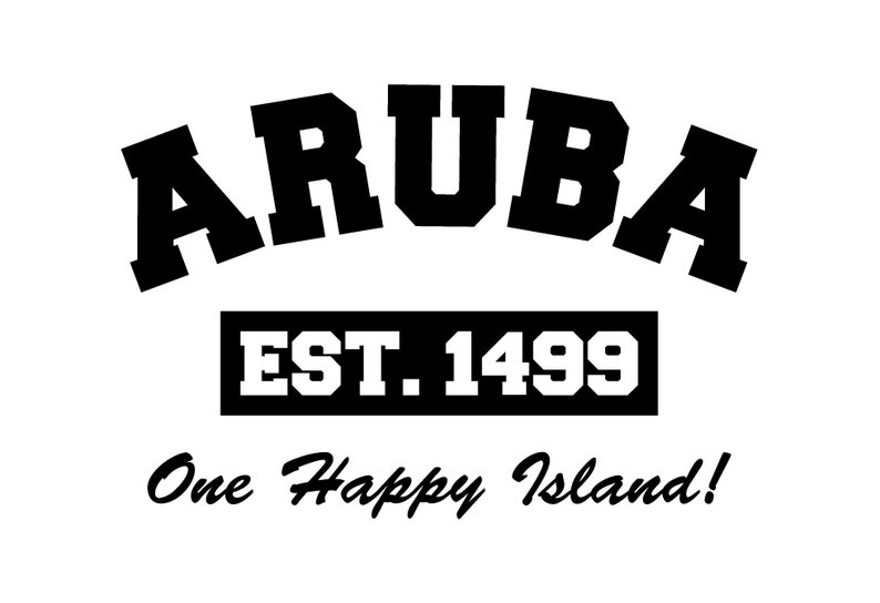 Aruba One Happy Island Digital Download Files - .pdf, .svg, .eps - Etsy