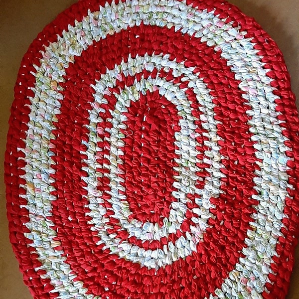 Oval Rag Rug - Etsy