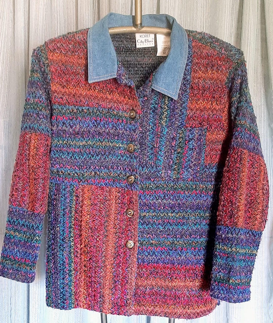 Koret City Blues Petites Medium Jacket in Jewel Tone Colors in a Woven ...