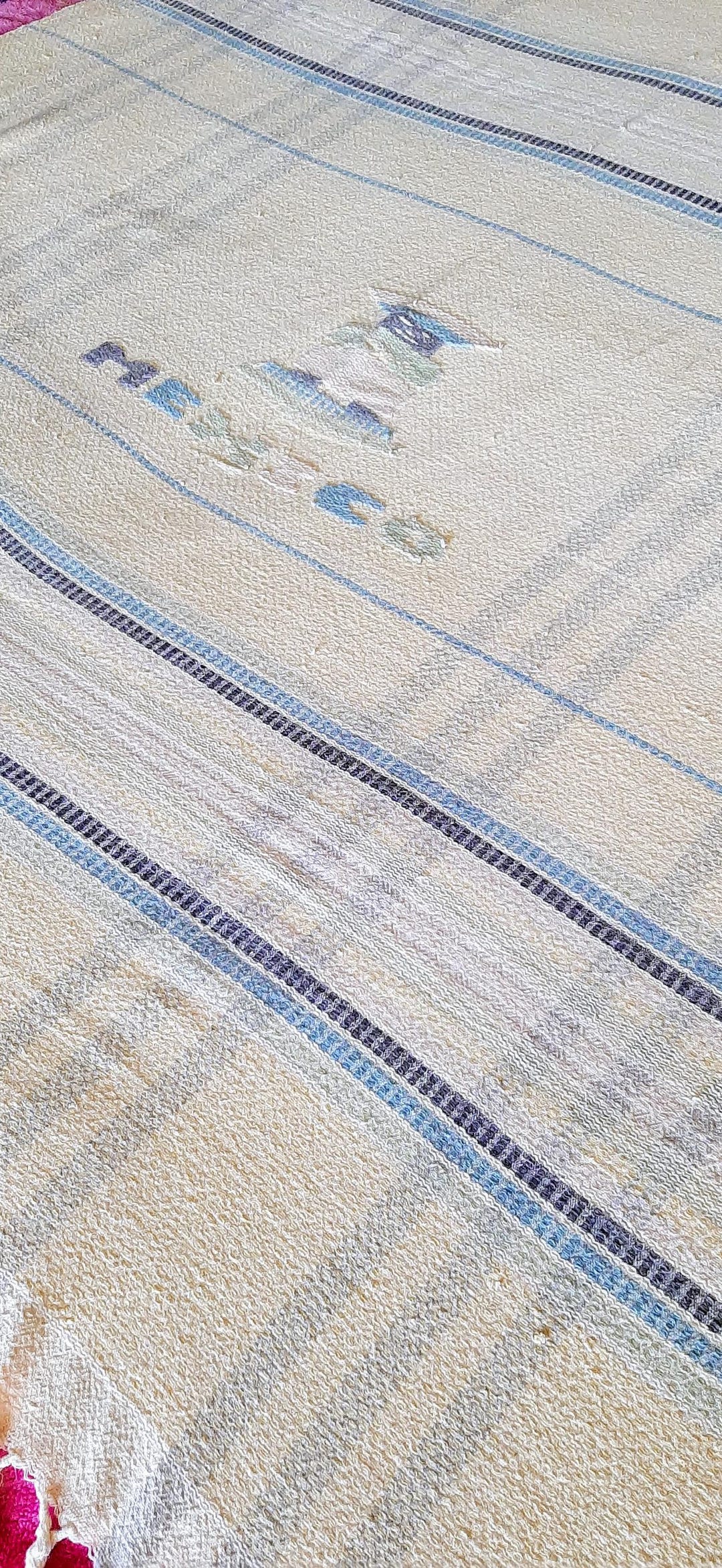 Nice Woven Mexican Table Cloth in Very Good Condition. Has Image of ...