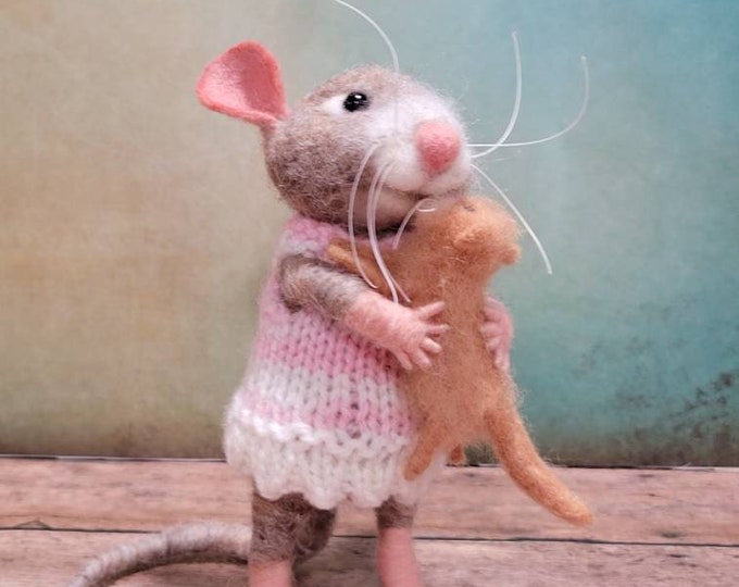 Needle Felted Mouse - Etsy