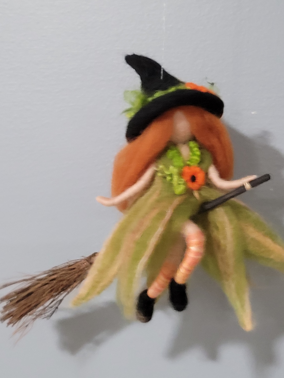 Needle Felted Halloween Witch - Etsy
