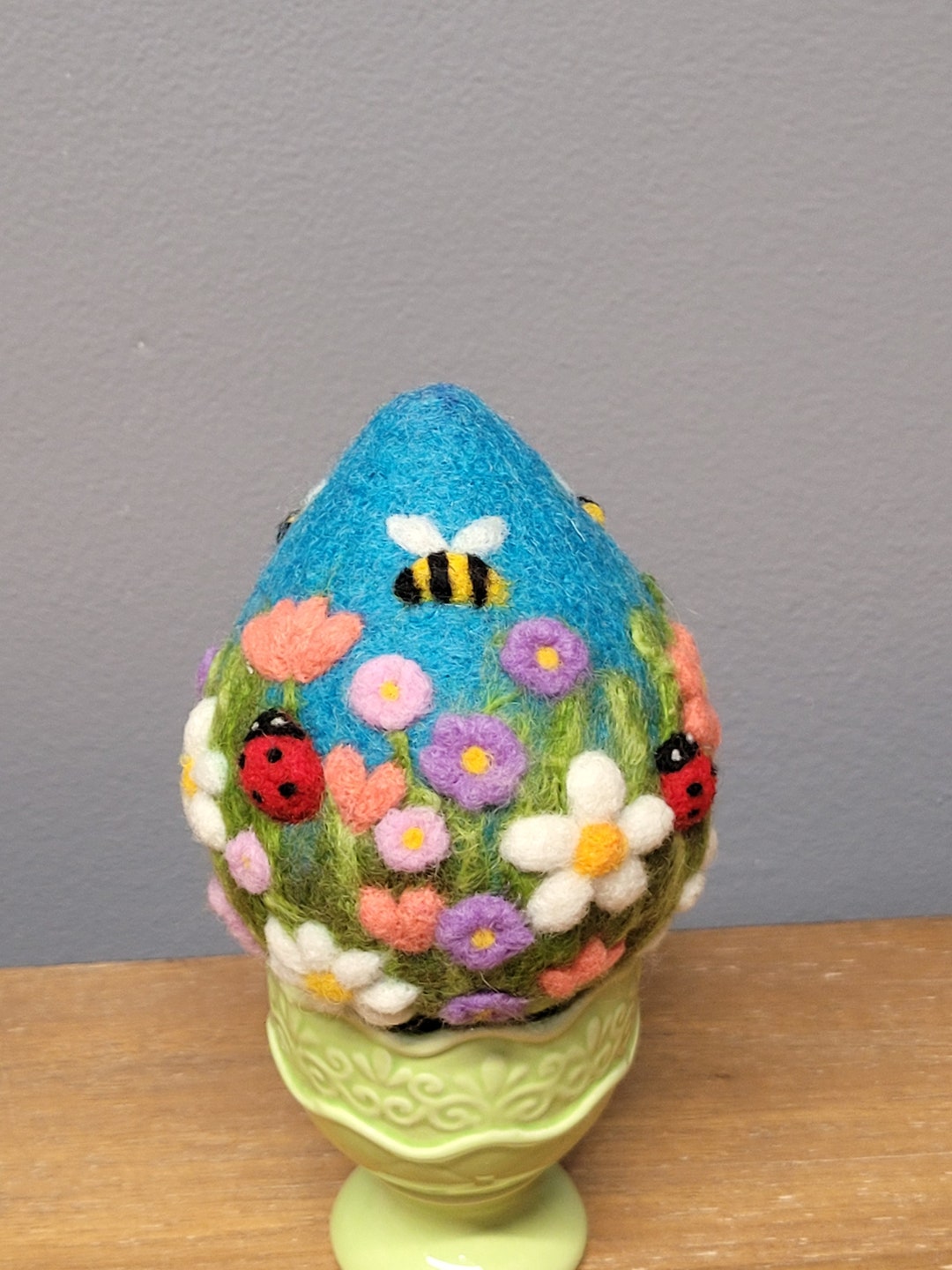 Needle Felted Easter Egg - Etsy