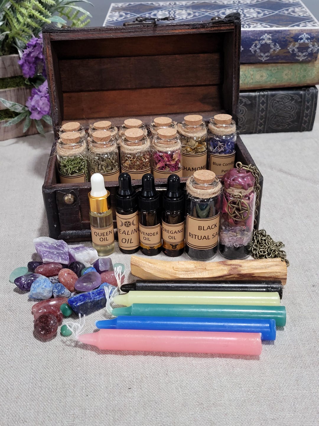 Witchcraft Apothecary Chest ,altar Supplies for Witches - Etsy
