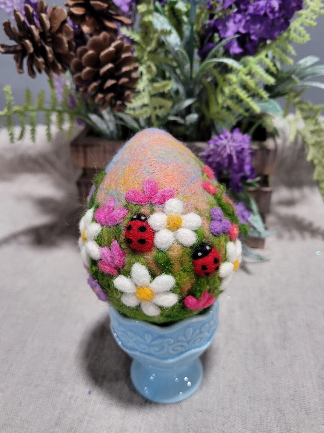 Needle Felted Easter Egg - Etsy