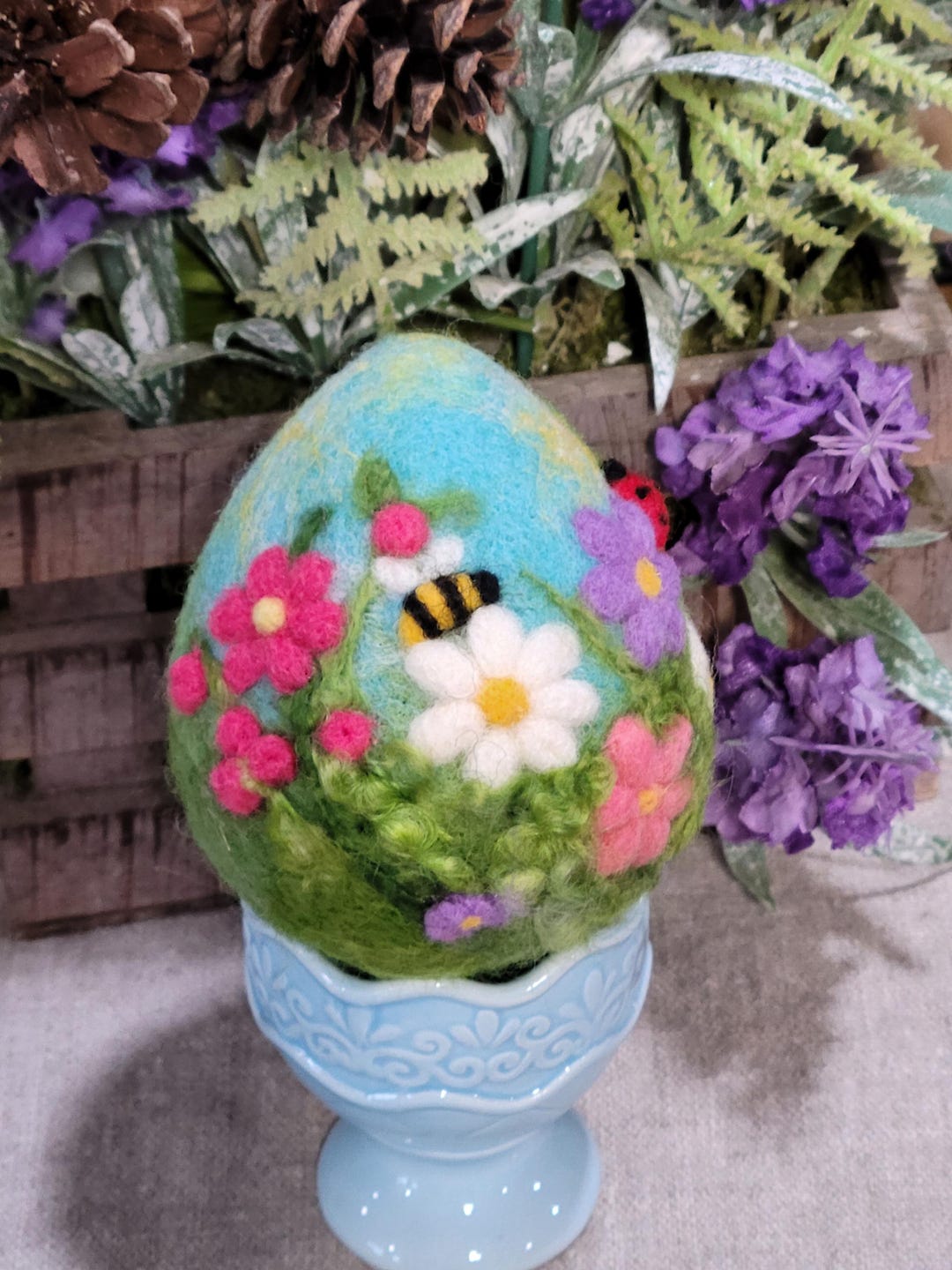 Needle Felted Easter Egg - Etsy