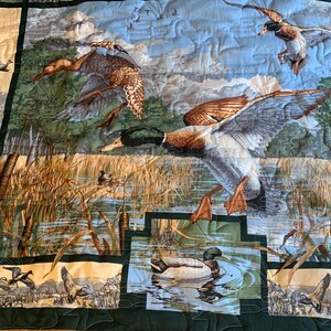 Handmade Mallard Quilt, Duck Quilts, Gifts for Her, Gifts for Him ...