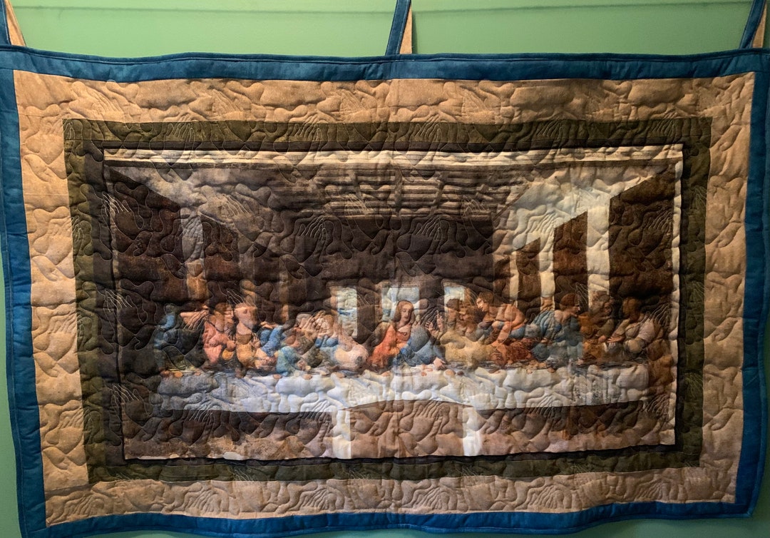 The Last Supper Quilted Wall Hanging, Handmade Quilts, Unique Gift ...