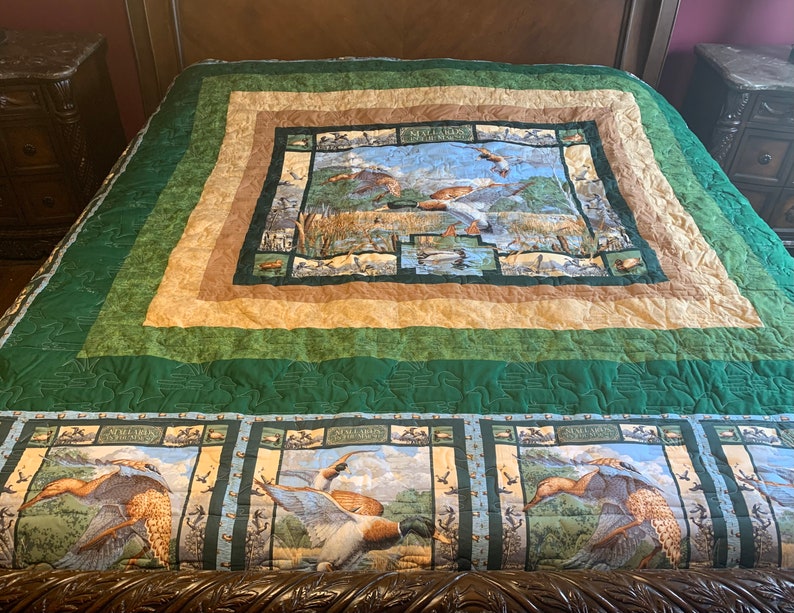 Handmade Mallard Quilt, Duck Quilts, Gifts for Her, Gifts for Him ...
