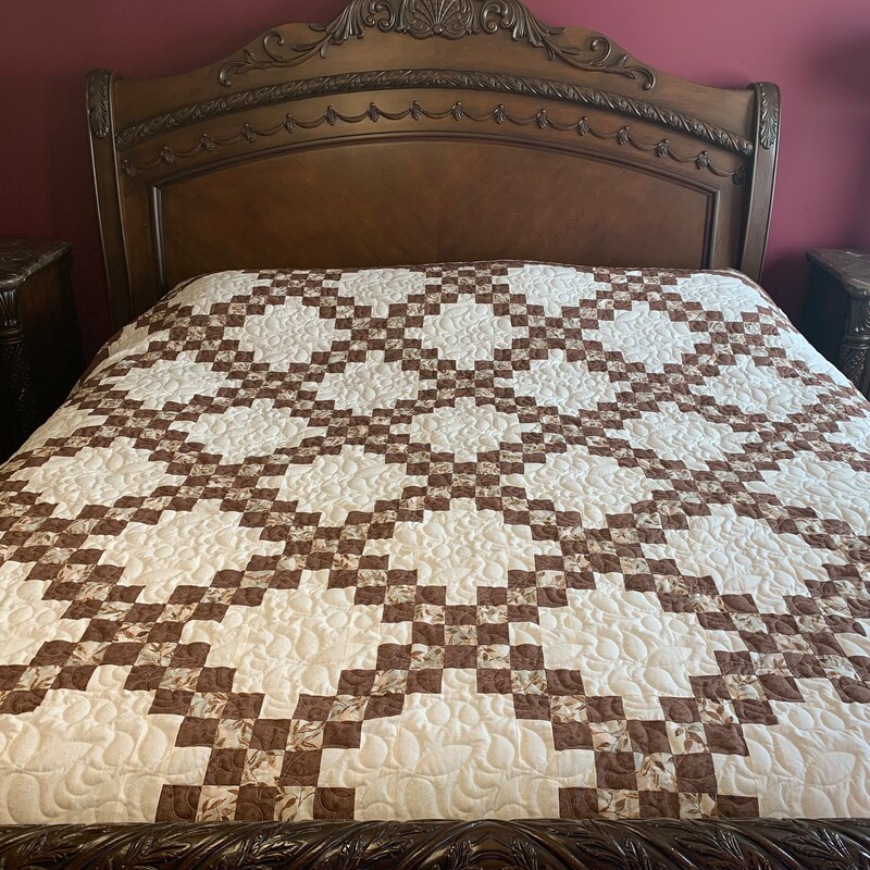Brown Quilt - Etsy