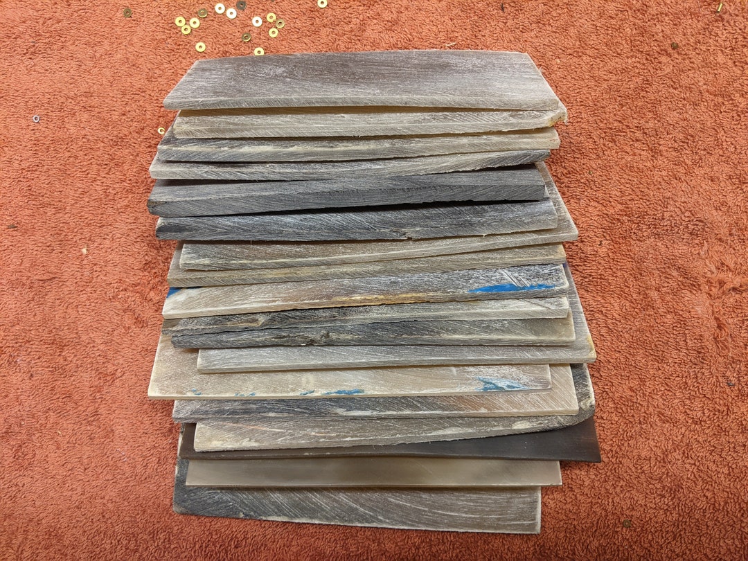 Seconds Natural Blond Horn Blank/slab 2 3/8 X 6 1/4 X 3/16 Razor Scales ...