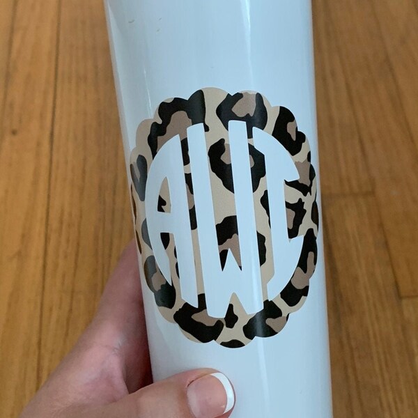 Stanley Cup Monogram Decal - Etsy