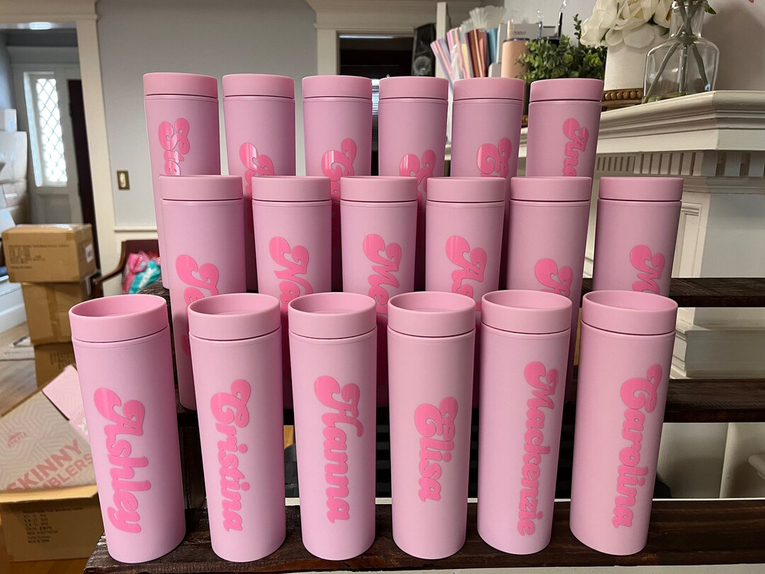 Monochrome Name Cups Bridal Party Cups Soft Matte Tumbler - Etsy