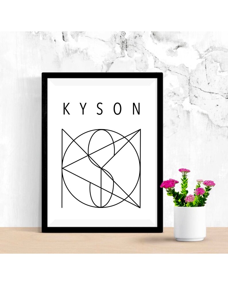 Custom Name Logo Digital File Letter Name Logo Monogram Gift | Etsy ...