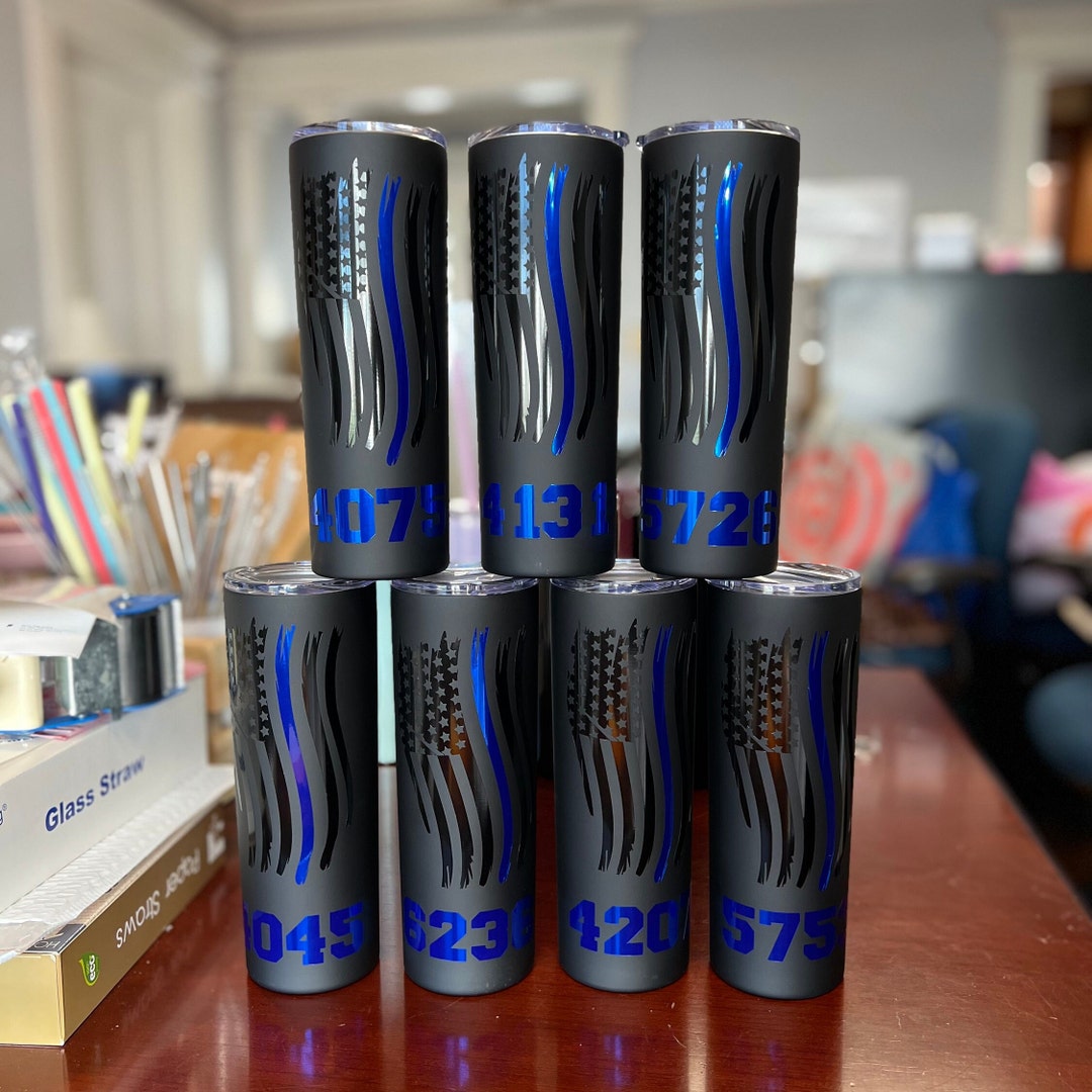 Blue Line Cup Red Line Cup Police Fire EMS Thin Blue Line Cup First ...