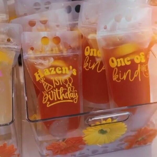 Custom Drink Pouch - Etsy