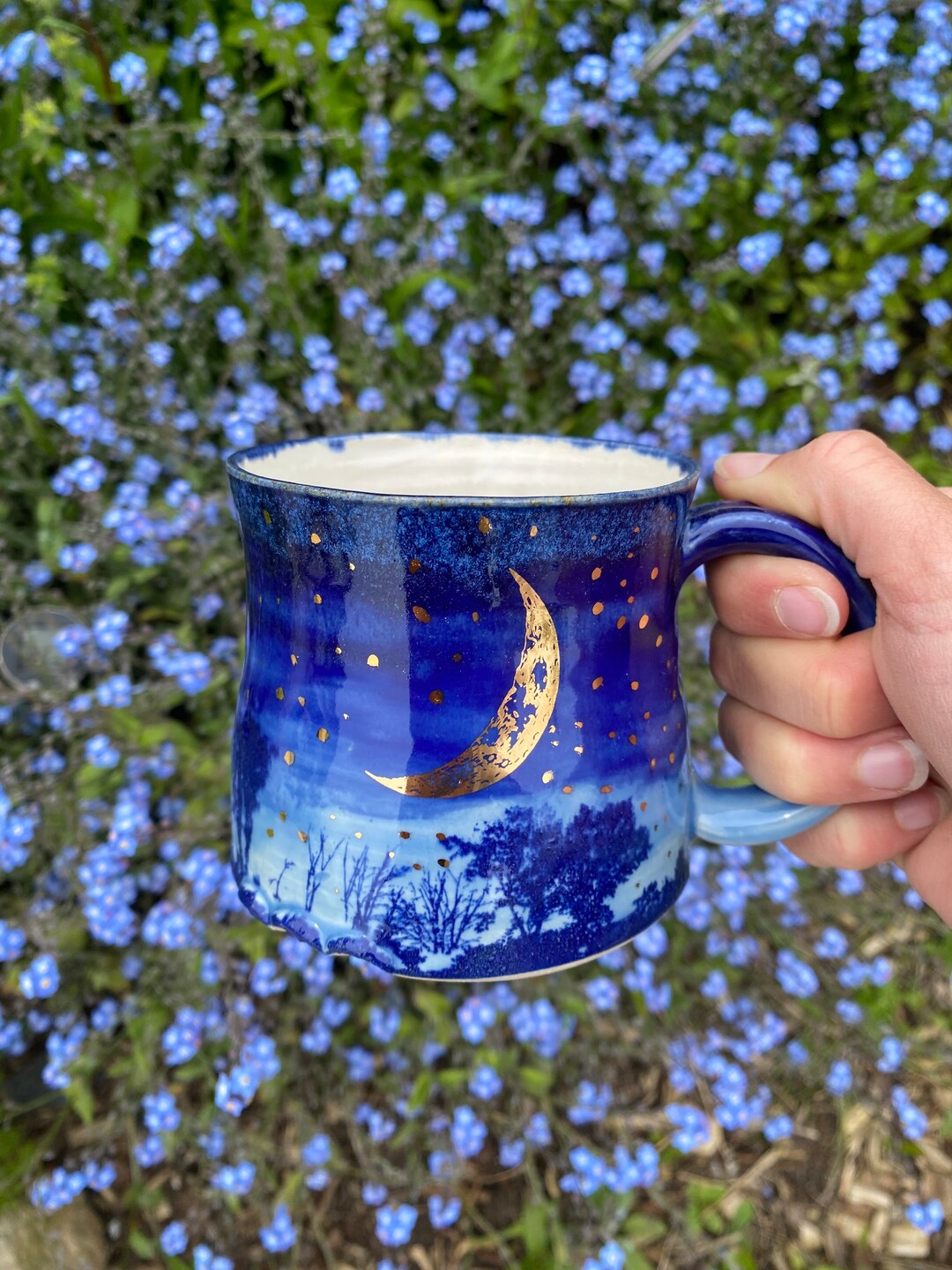 Moon Handmade Mug Unusual Mug Pottery Mug Ceramic Mug Studio Pottery ...