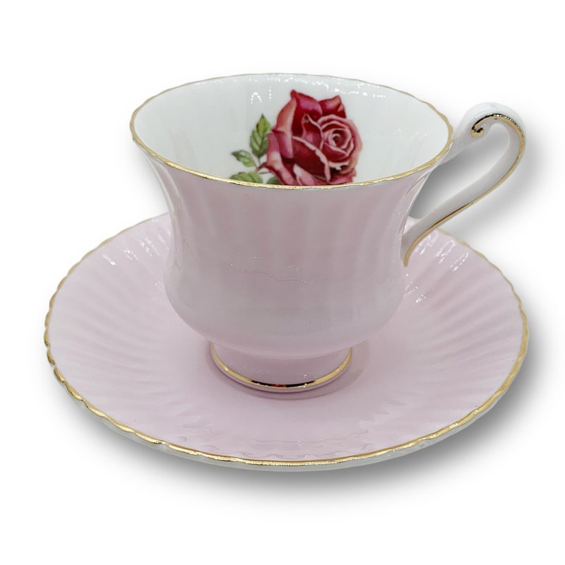 Red Rose Tea Cup - Etsy
