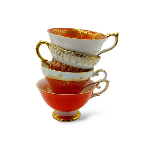 Orange Tea Cup - Etsy