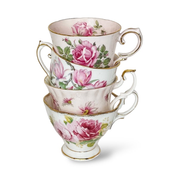Pink Tea Cups - Etsy