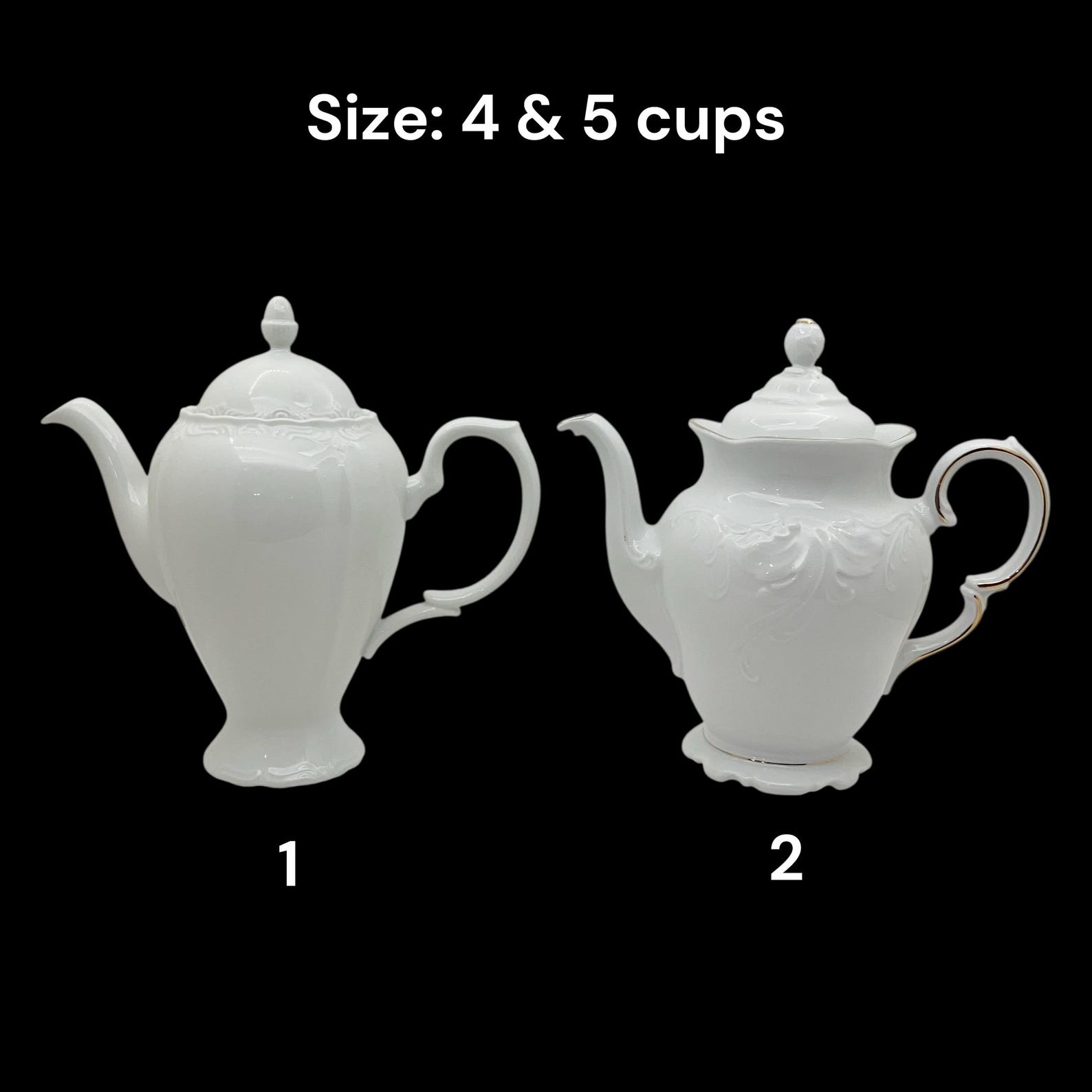 WHITE Teapots | Bulk Teapots | Used/vintage | Mismatched Tea Ware | Tea ...