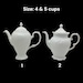WHITE Teapots | Bulk Teapots | Used/vintage | Mismatched Tea Ware | Tea ...