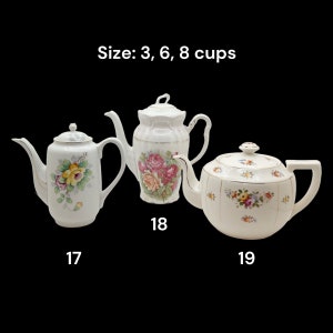 Vintage Teapots Bulk Teapots Mismatched Tea Ware Tea Party Supplies Tea ...