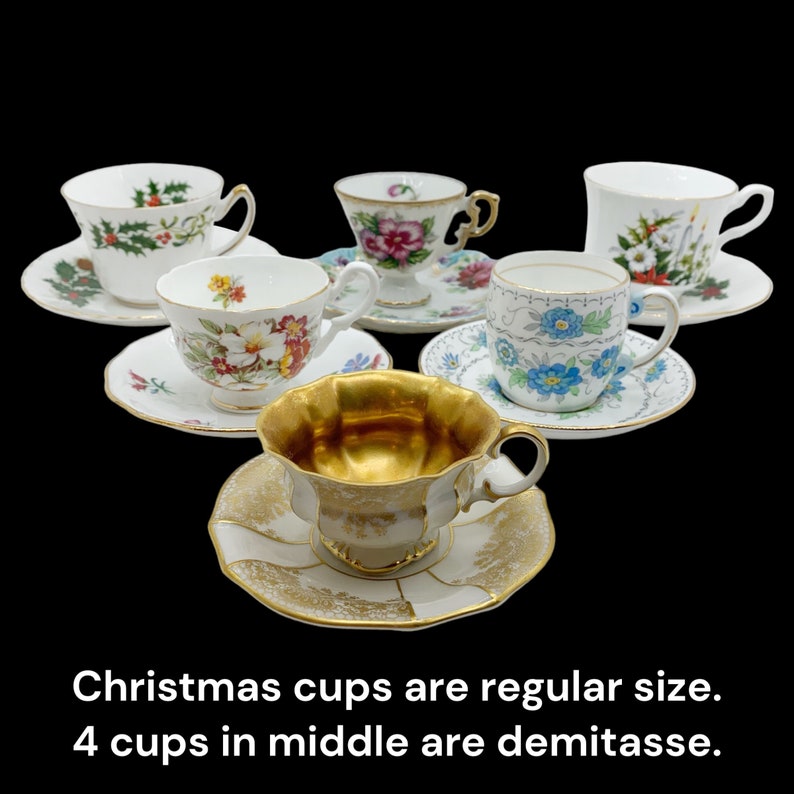 Broken Completely Mismatched Tea Cups and Saucers Vintage Tea - Etsy