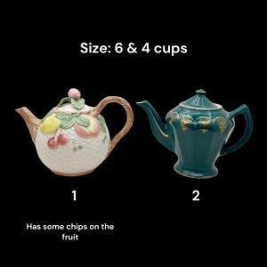 Vintage Teapots Bulk Teapots Mismatched Tea Ware Tea Party Supplies Tea ...