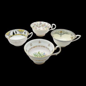 Broken Completely Mismatched Tea Cups and Saucers Vintage Tea Cups ...