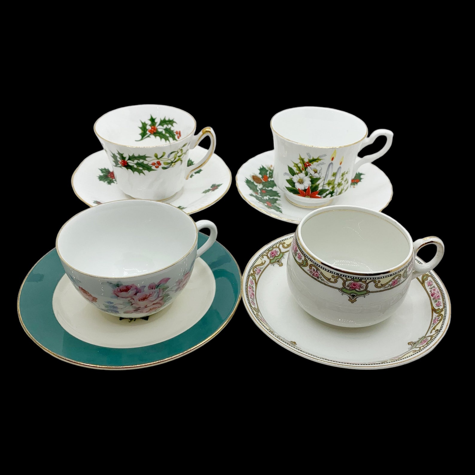Broken Completely Mismatched Tea Cups and Saucers Vintage Tea - Etsy