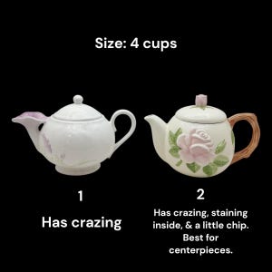 Vintage Teapots Bulk Teapots Mismatched Tea Ware Tea Party Supplies Tea ...