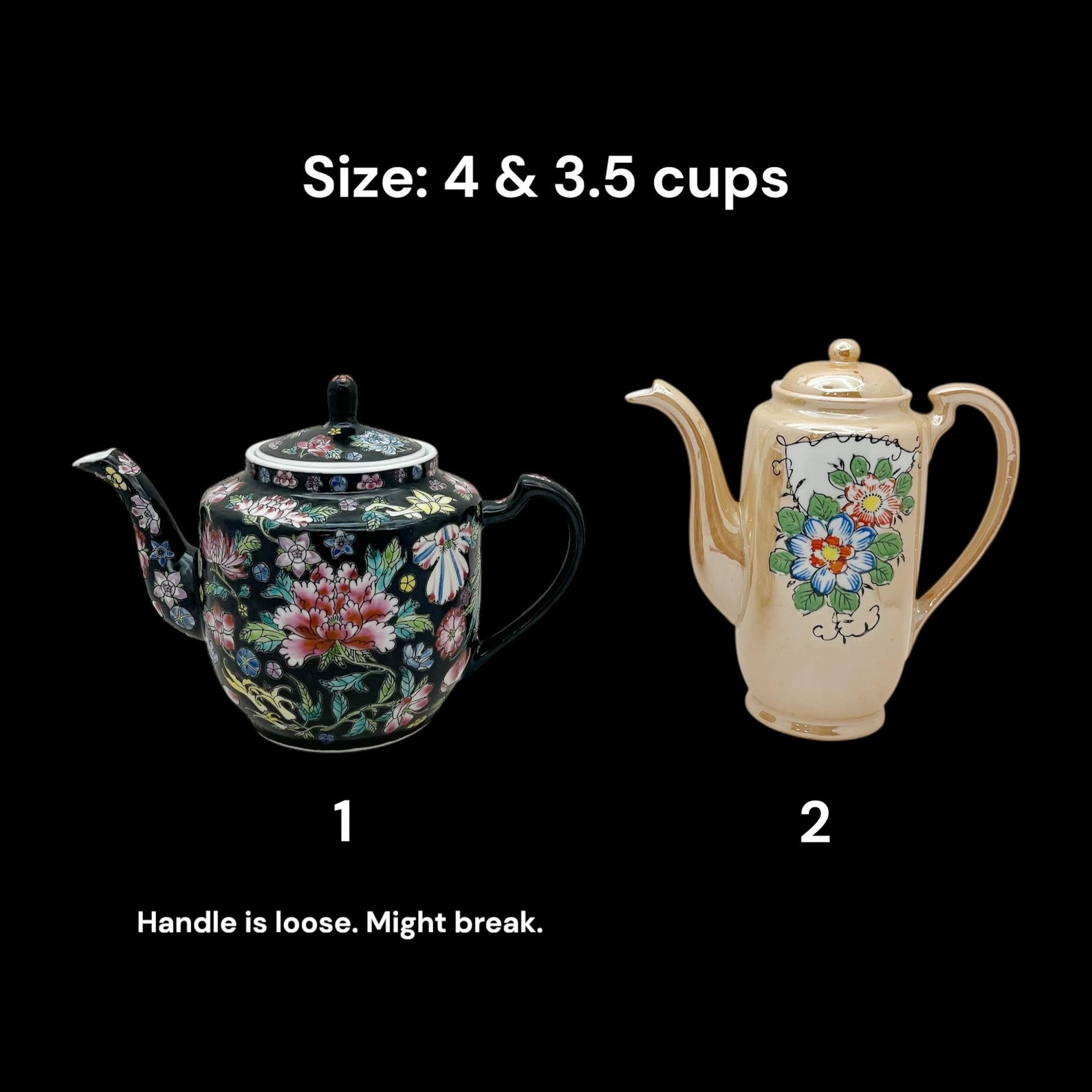 DECORATIVE Vintage Teapots | Bulk Teapots | Mismatched Tea Ware | Tea ...